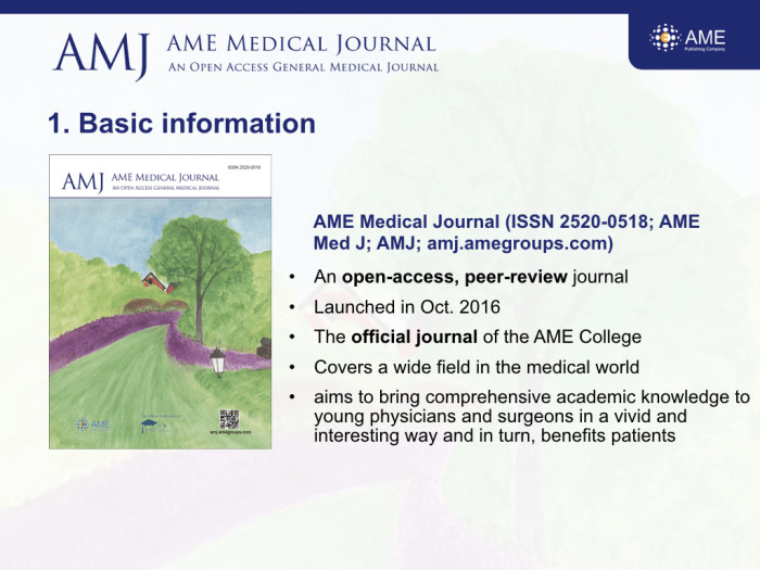 2018 Annual Report of AMJ - AME Medical Journal
