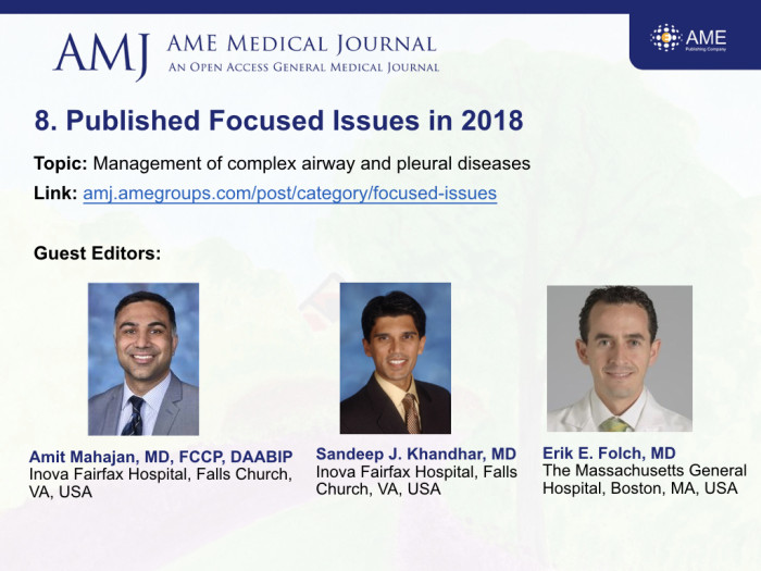2018 Annual Report of AMJ - AME Medical Journal